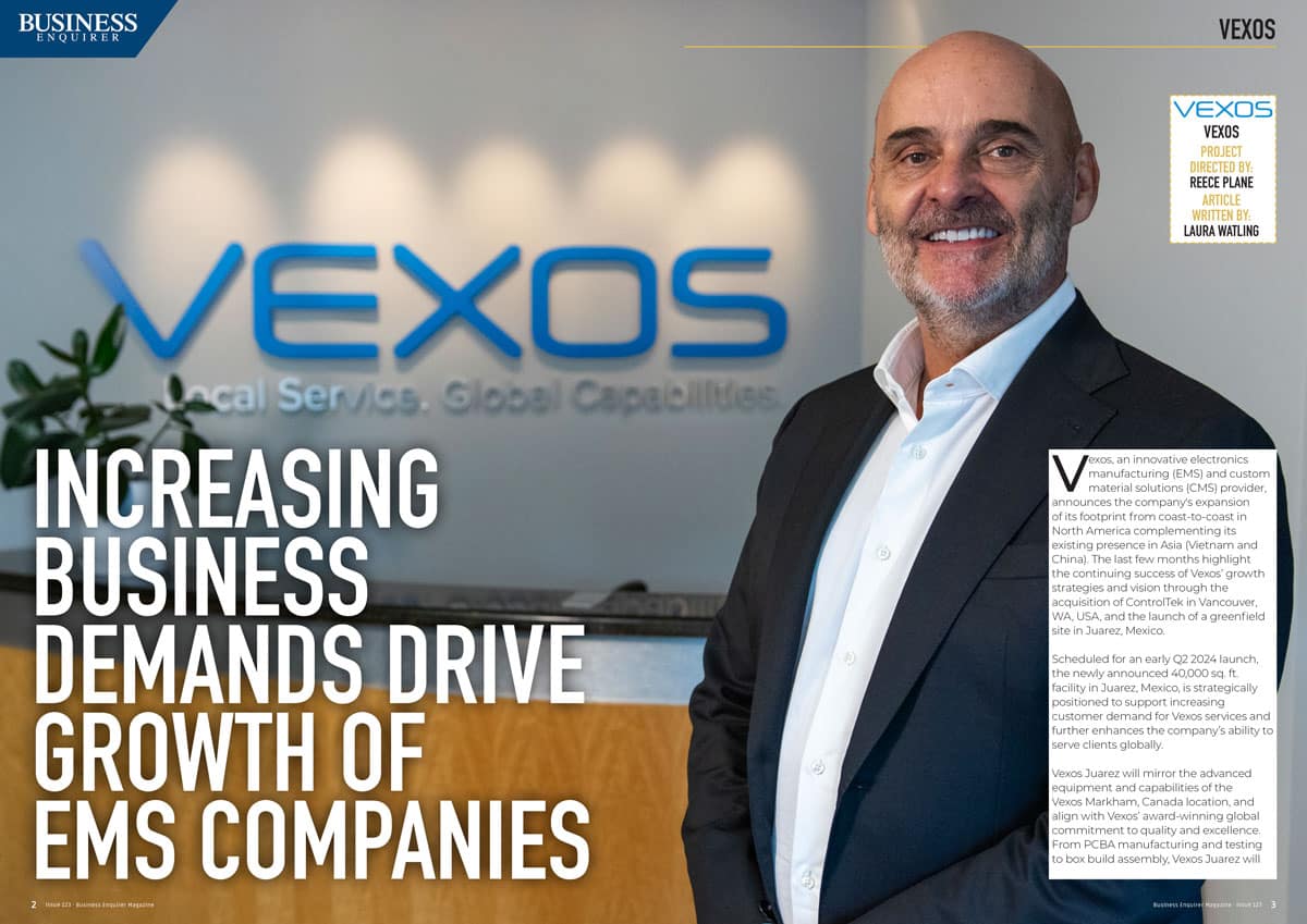 Vexos featured by Business Enquirer - VEXOS